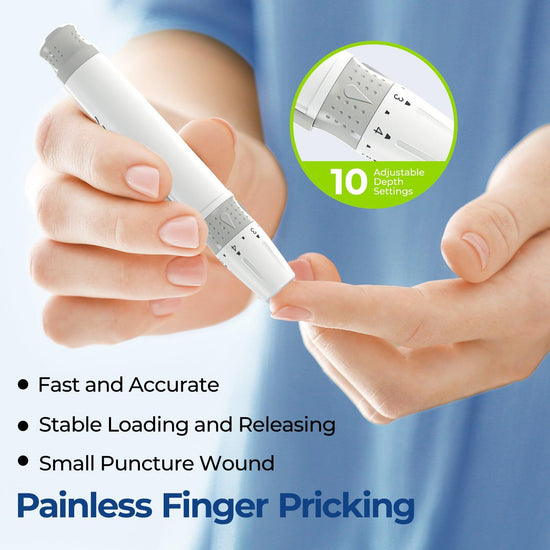 AUVON Blood Glucose Monitor Kit, Diabetes Testing Kit with 100 ...