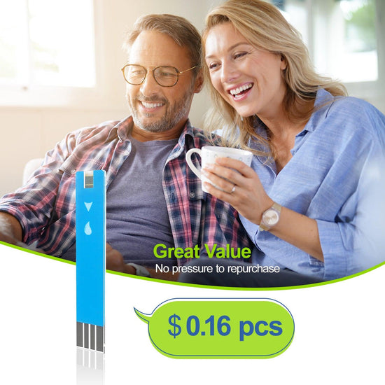 AUVON Blood Glucose Monitor Kit, Blood Sugar Test Kit with 50 ...