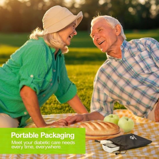 AUVON Blood Glucose Monitor Kit, Blood Sugar Test Kit with 50 ...