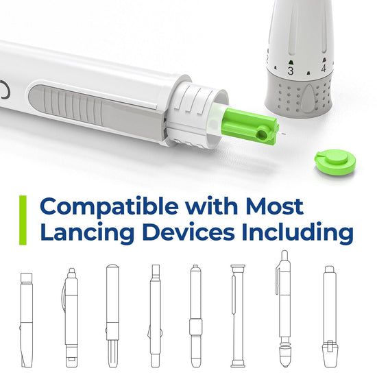 AUVON Lancets for Diabetes Blood Glucose Testing, Multicolored 30G 300 ...